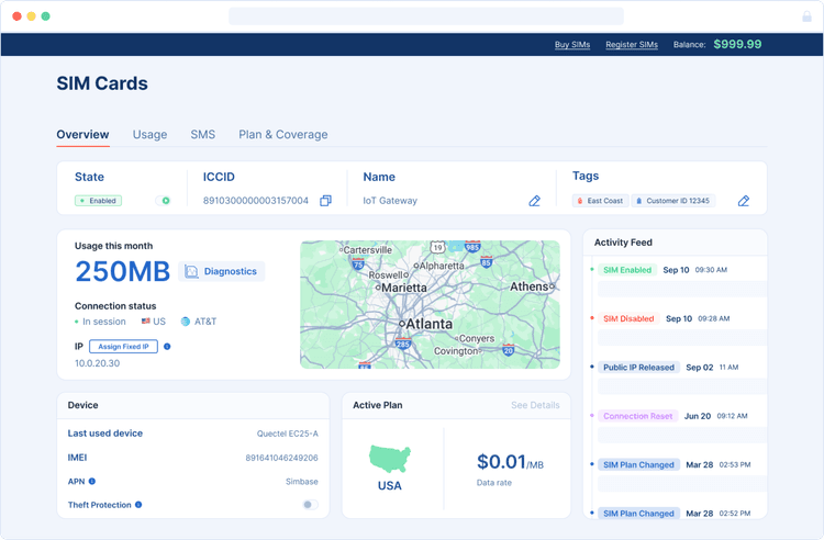 IoT Management Platform | Your IoT SIMs & Data in one place